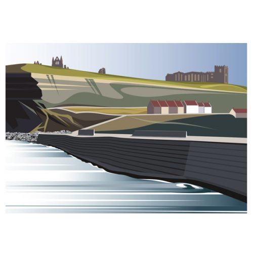 Whitby Lighthouse and Fog Horn – Ian Mitchell Art